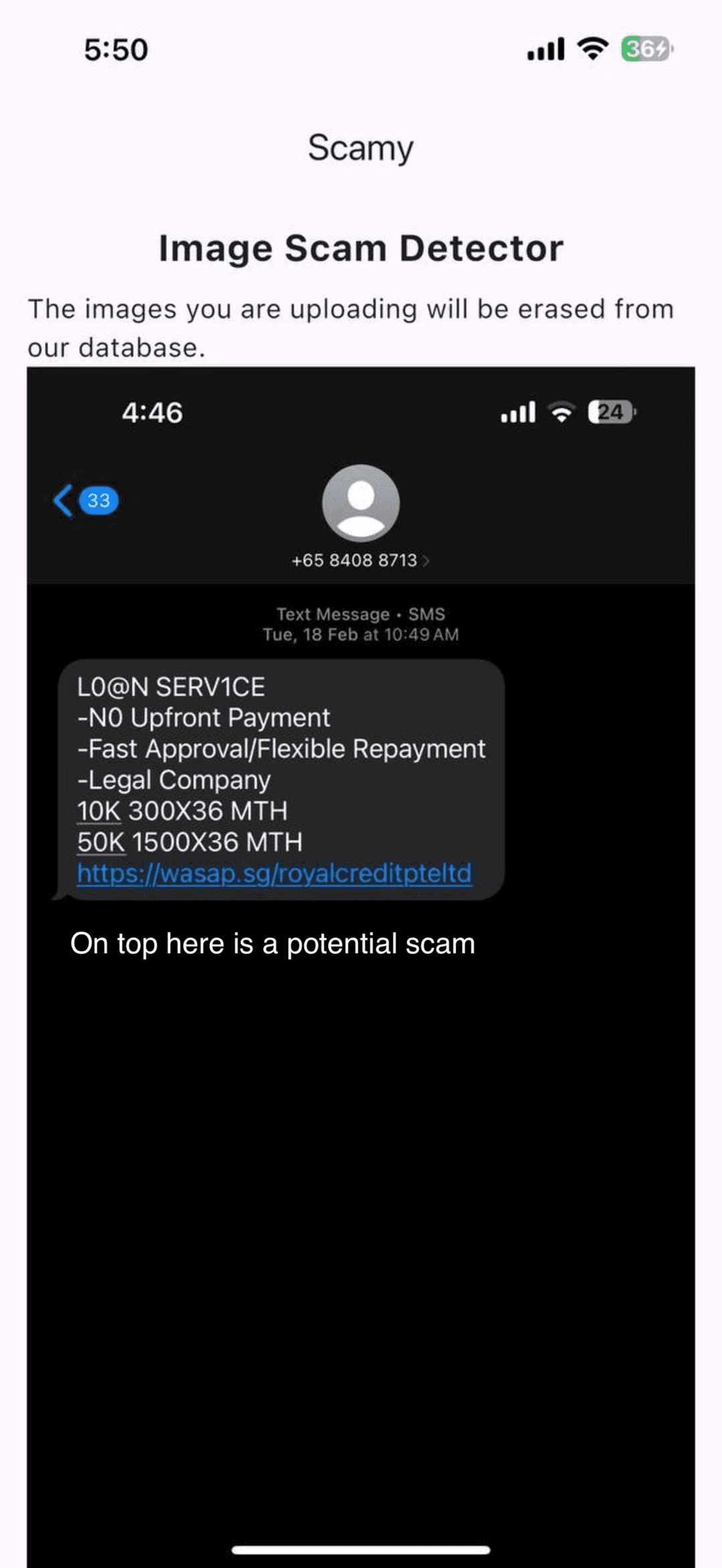 Check if a Message, Link, Image, or PDF Is a Scam