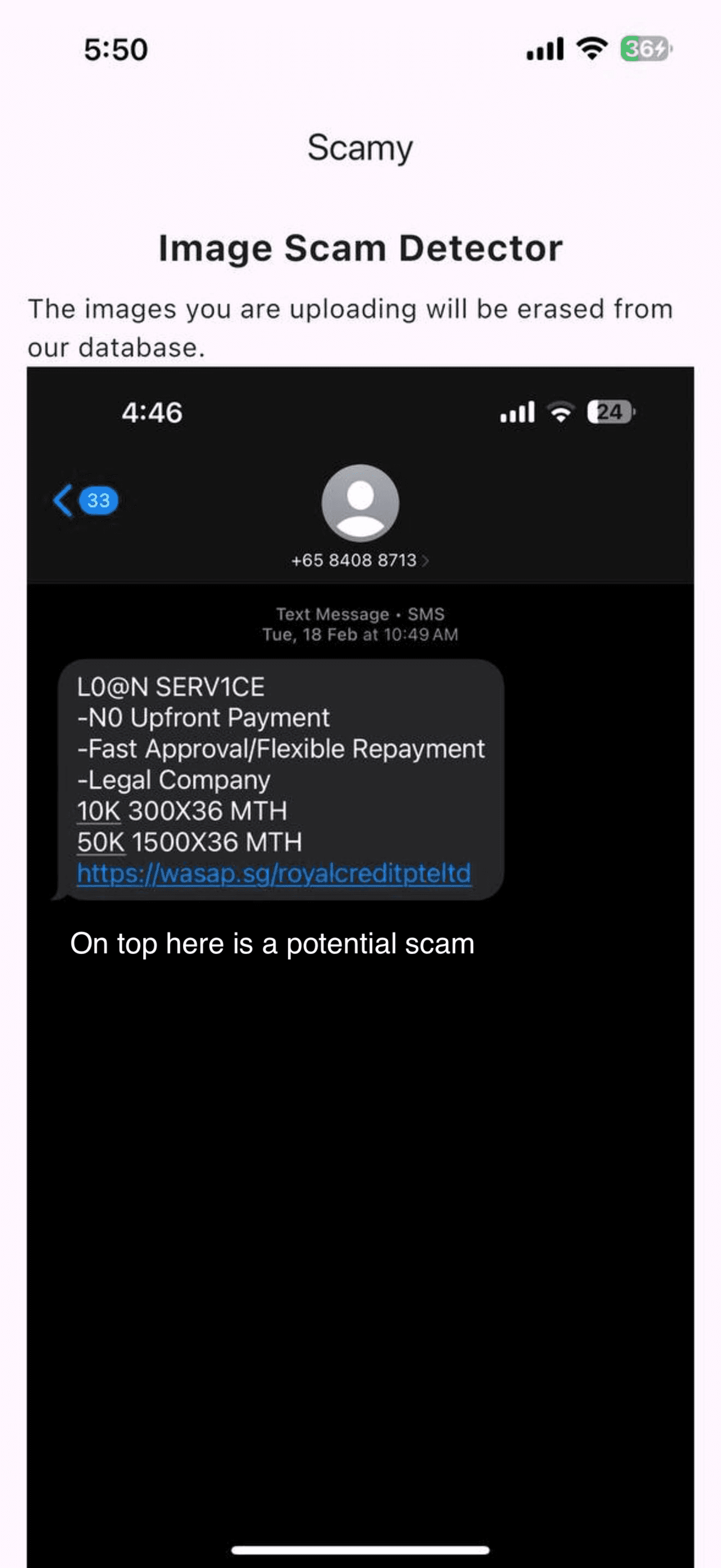 Check if a Message, Link, Image, or PDF Is a Scam