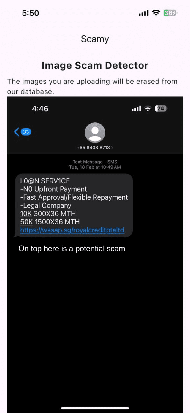 Check if a Message, Link, Image, or PDF Is a Scam